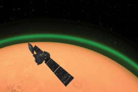 Brilliant Green Glow Captured in the Atmosphere of Mars for the First ...