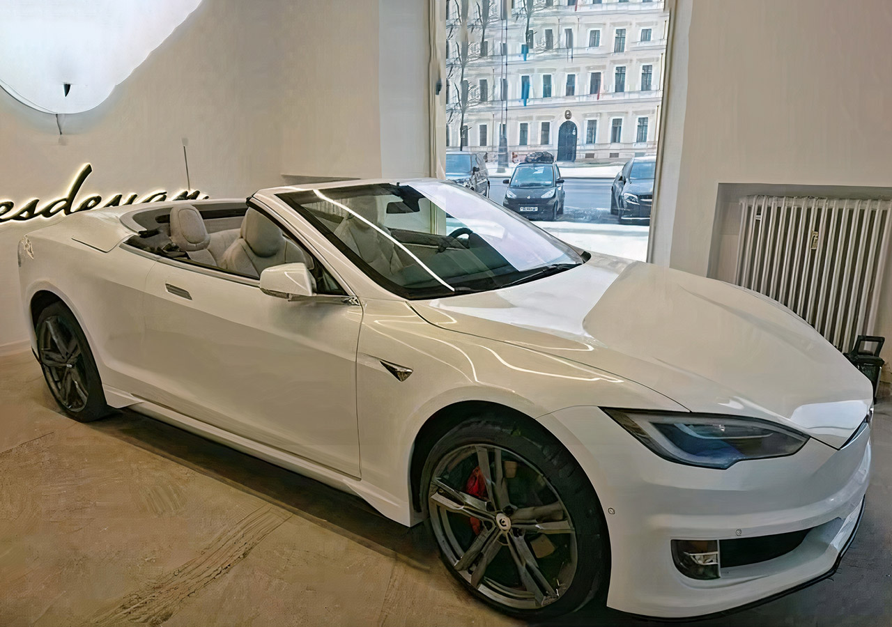 Custom Two-Door Tesla Model S Convertible Might be World's First ...