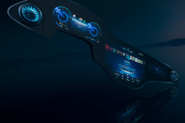 Mercedes-Benz Showcases the OLED MBUX Hyperscreen System Inside the EQS ...