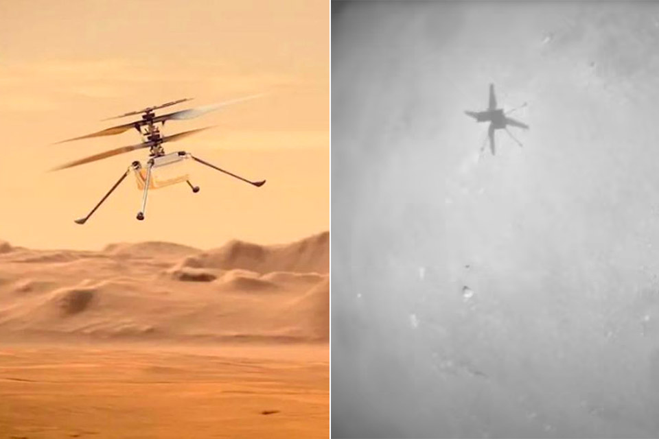 NASA's Ingenuity Mars Helicopter Captures Footage of its Record Flight ...