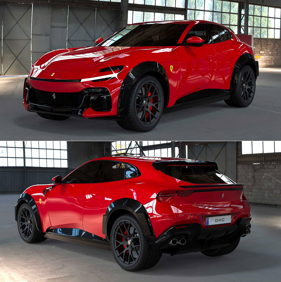 This is Not a Ferrari Purosangue, Just a Toyota Crown Sport with Aero Over's Body Kit - TechEBlog