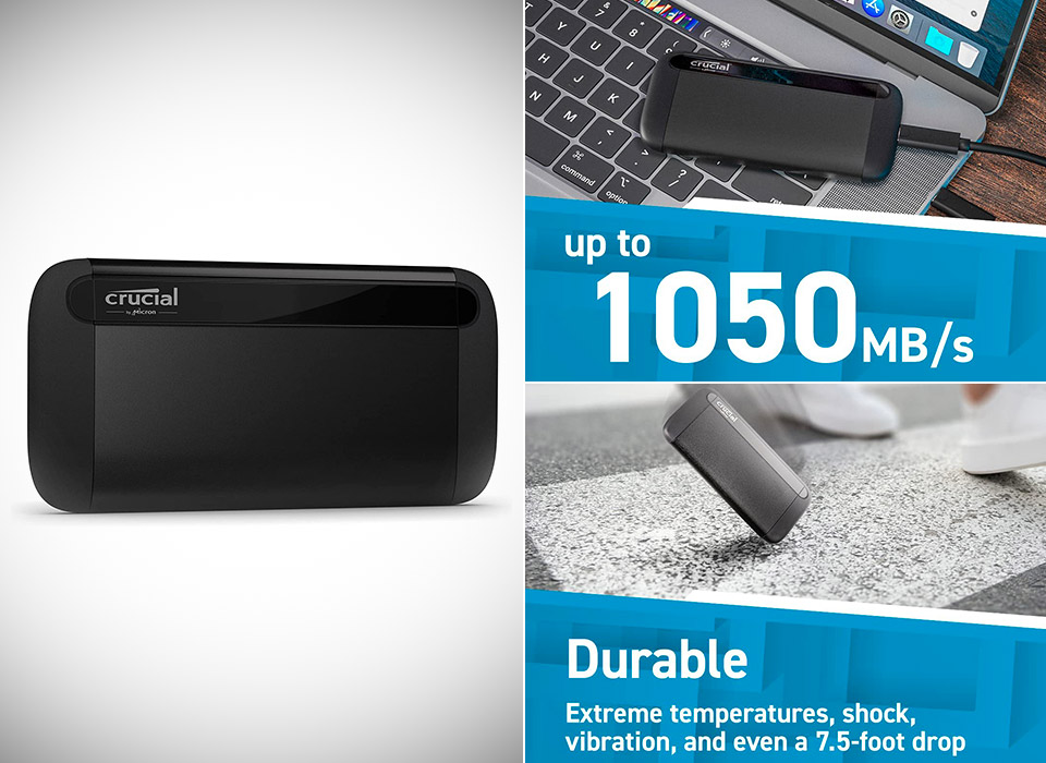 Don't Pay $220, Get a Crucial X8 2TB Portable SSD (USB 3.2) for $129.99 ... Don't Pay $220, Get a Crucial X8 2TB Portable SSD (USB 3.2) for $129.99 ...